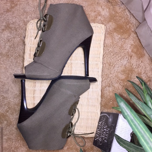 Elle | Shoes | Elle Canvas Booties | Poshmark
